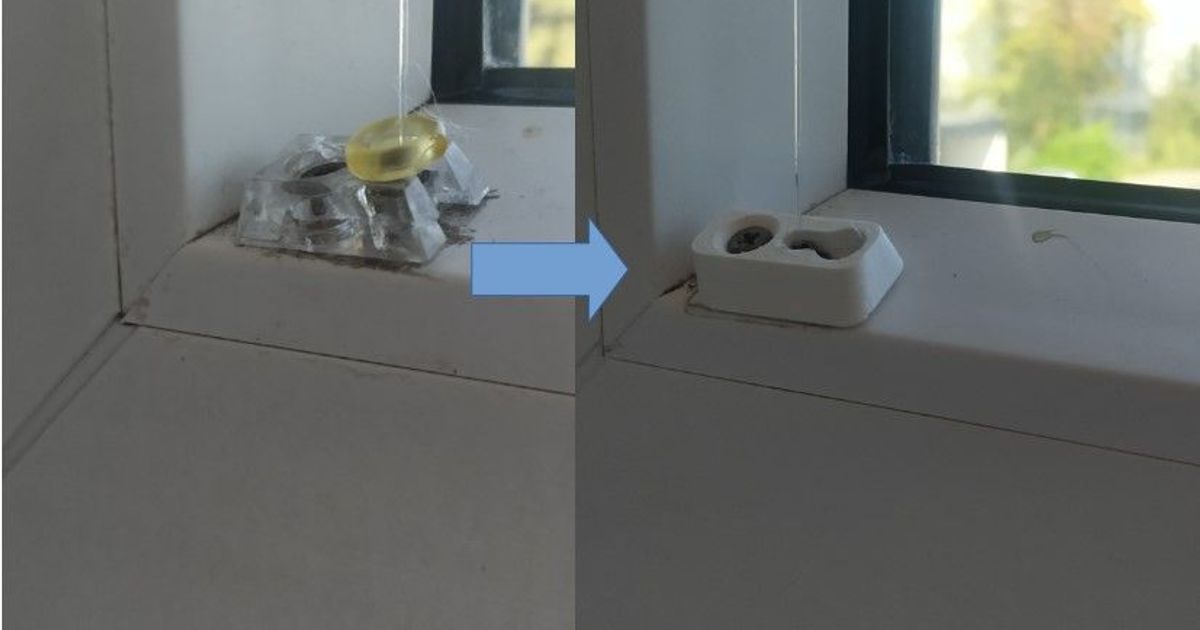 string holder for window shutter by tom TTU | Download free STL model ...