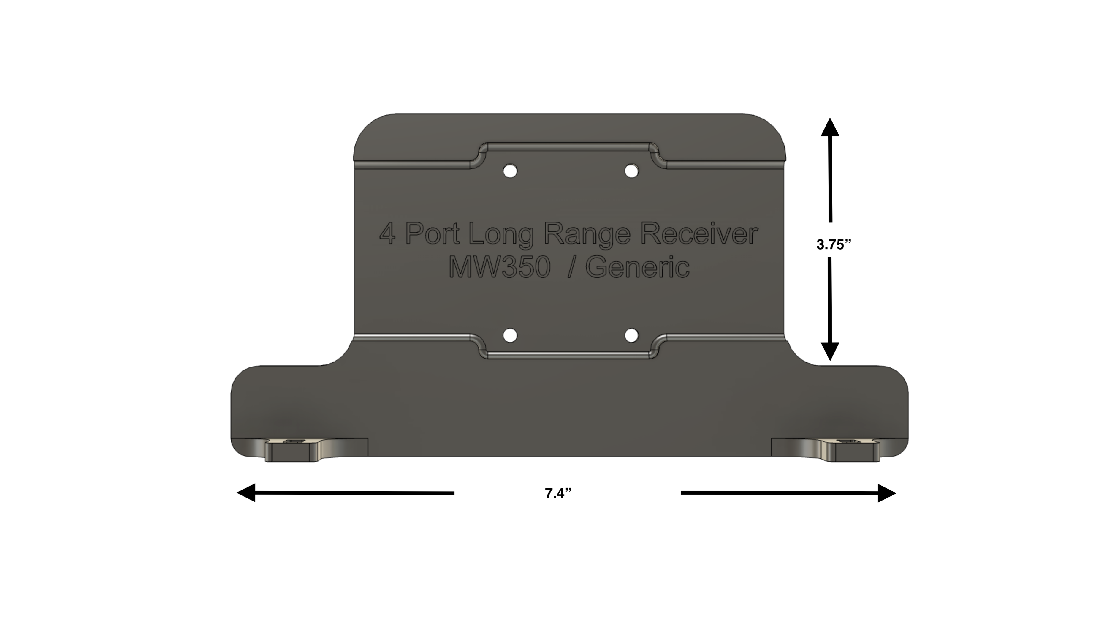 Genius - 4 Port Long Range Receiver by Derik Whittaker | Download free STL model | Printables.com