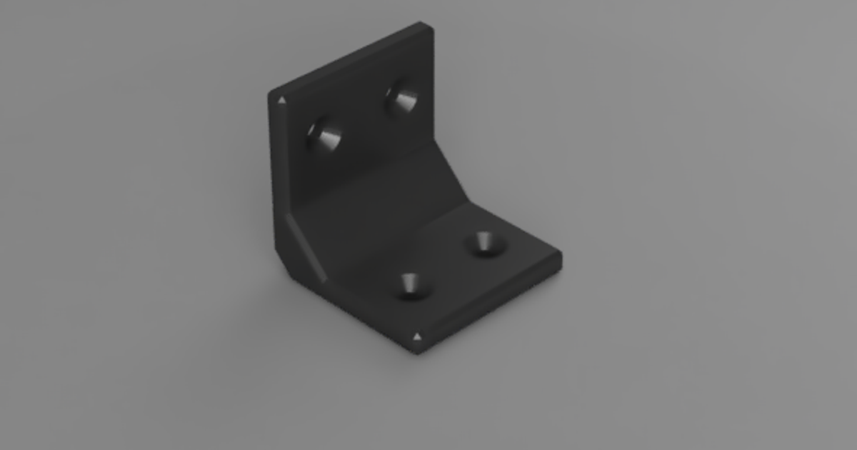 Bracket 40x40x5mm by Christian Fornes | Download free STL model ...