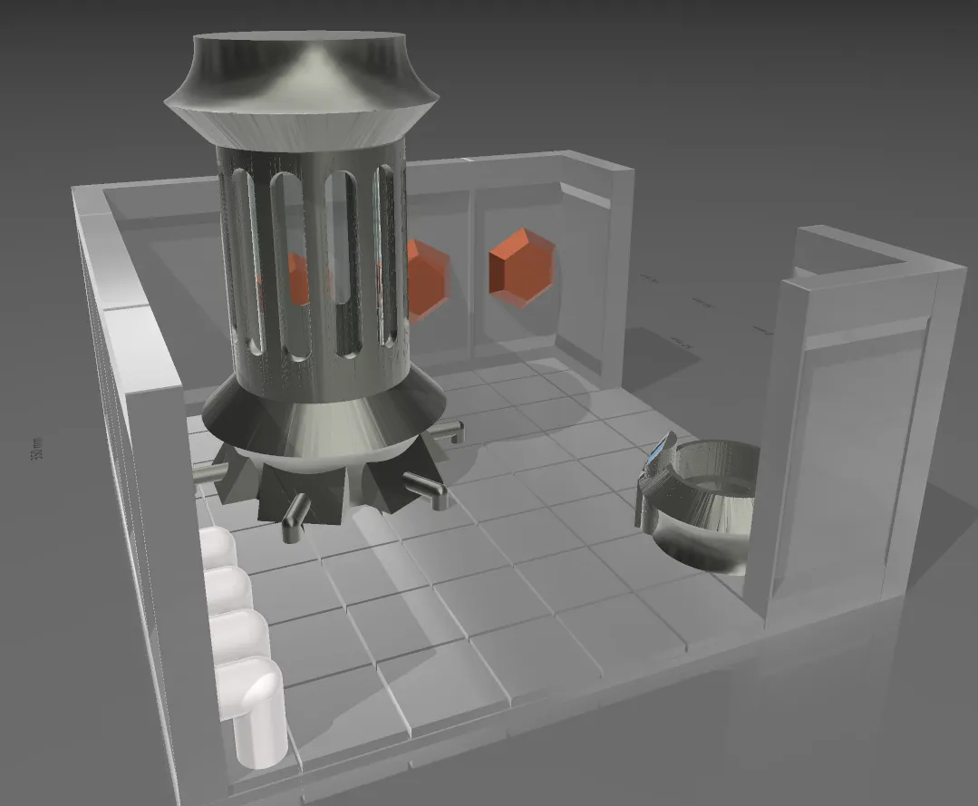 Starship Reactor Control Room by Sparkplug77 | Download free STL model ...