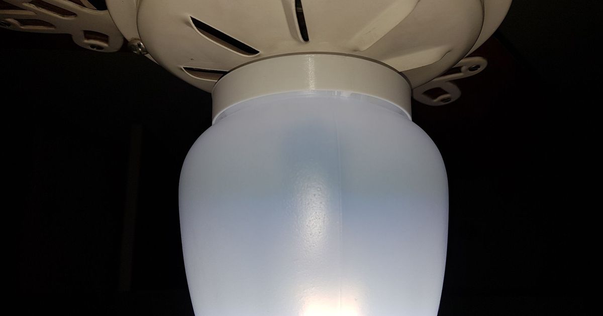 Ceiling fan fixture base by OttoGlass | Download free STL model ...