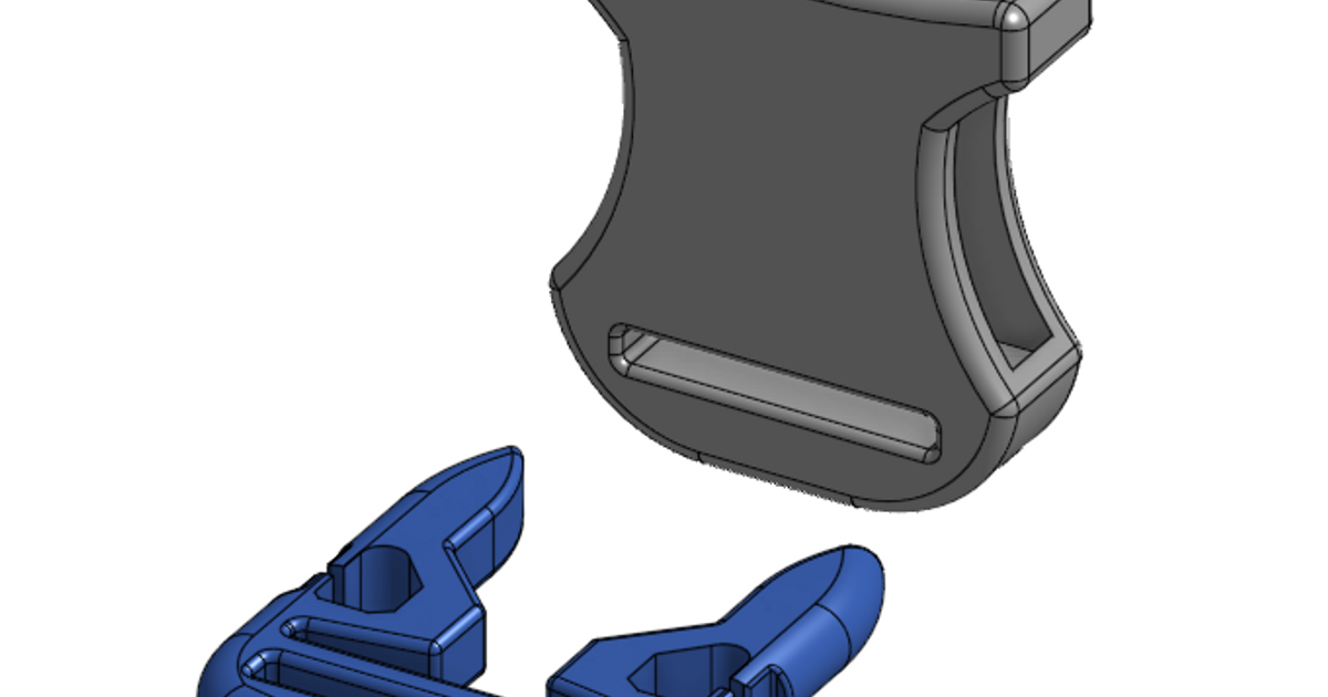 Simple (replacement) Buckle by Fabrizio the frog | Download free STL ...