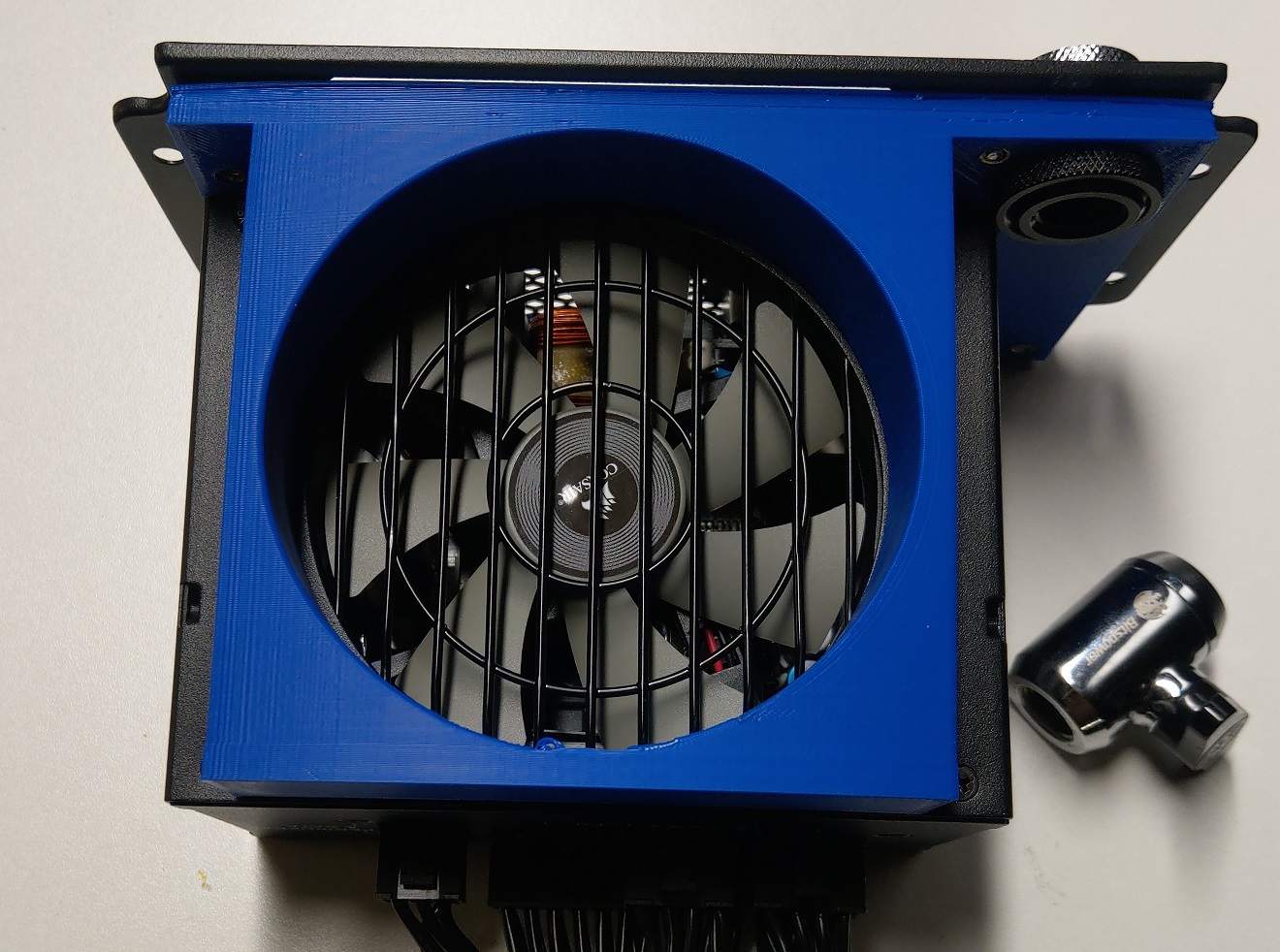 SFX to ATX PSU Power Supply mount adapter with optional fill or drain ...