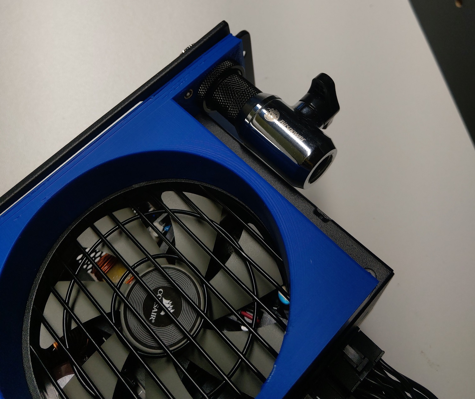 SFX to ATX PSU Power Supply mount adapter with optional fill or drain ...
