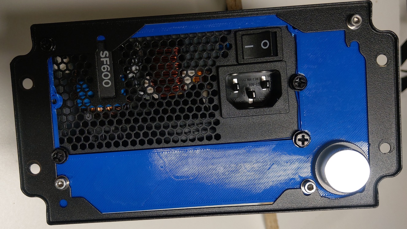 SFX to ATX PSU Power Supply mount adapter with optional fill or drain ...