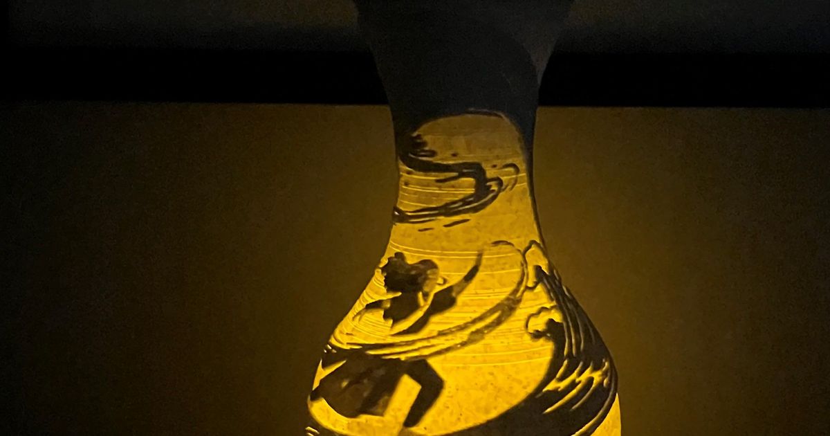 Katara Water Tribe Vase Lithophane by Luke Mims | Download free STL ...