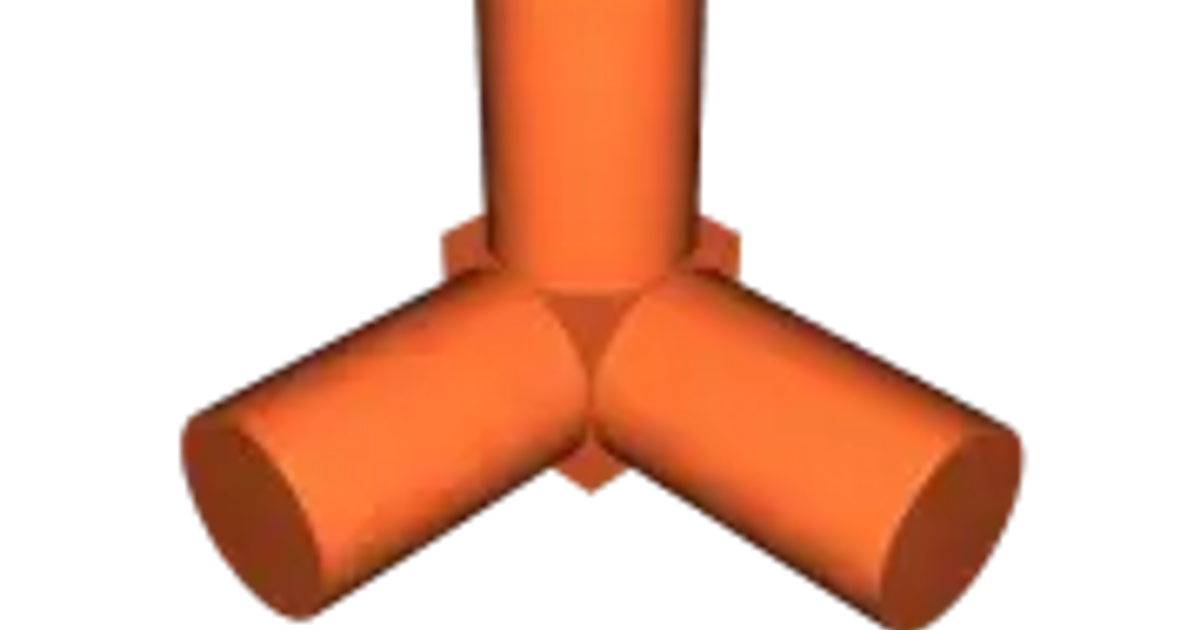 1/2 inch (12.7mm) pvc pipe corner fitting by Rex | Download free STL ...