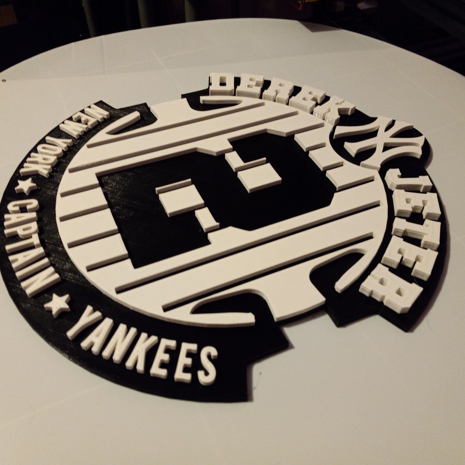 Derek Jeter 2D Plaque NY Yankees by Spencer-3D | Download free STL ...