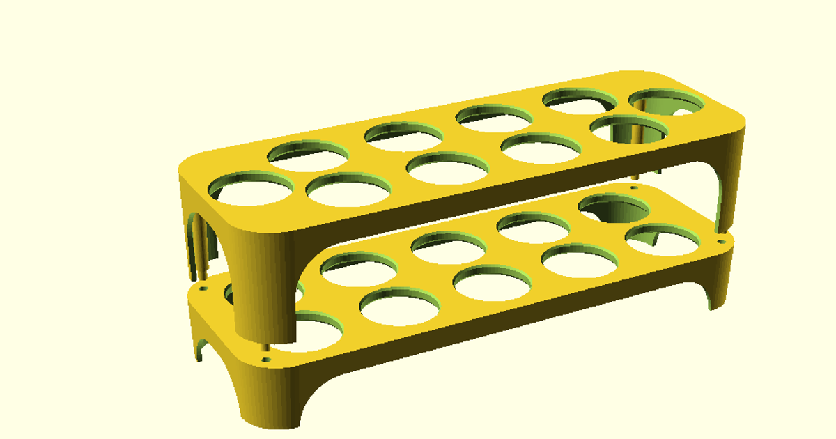 Expandable eggs holder by ppnacho | Download free STL model ...
