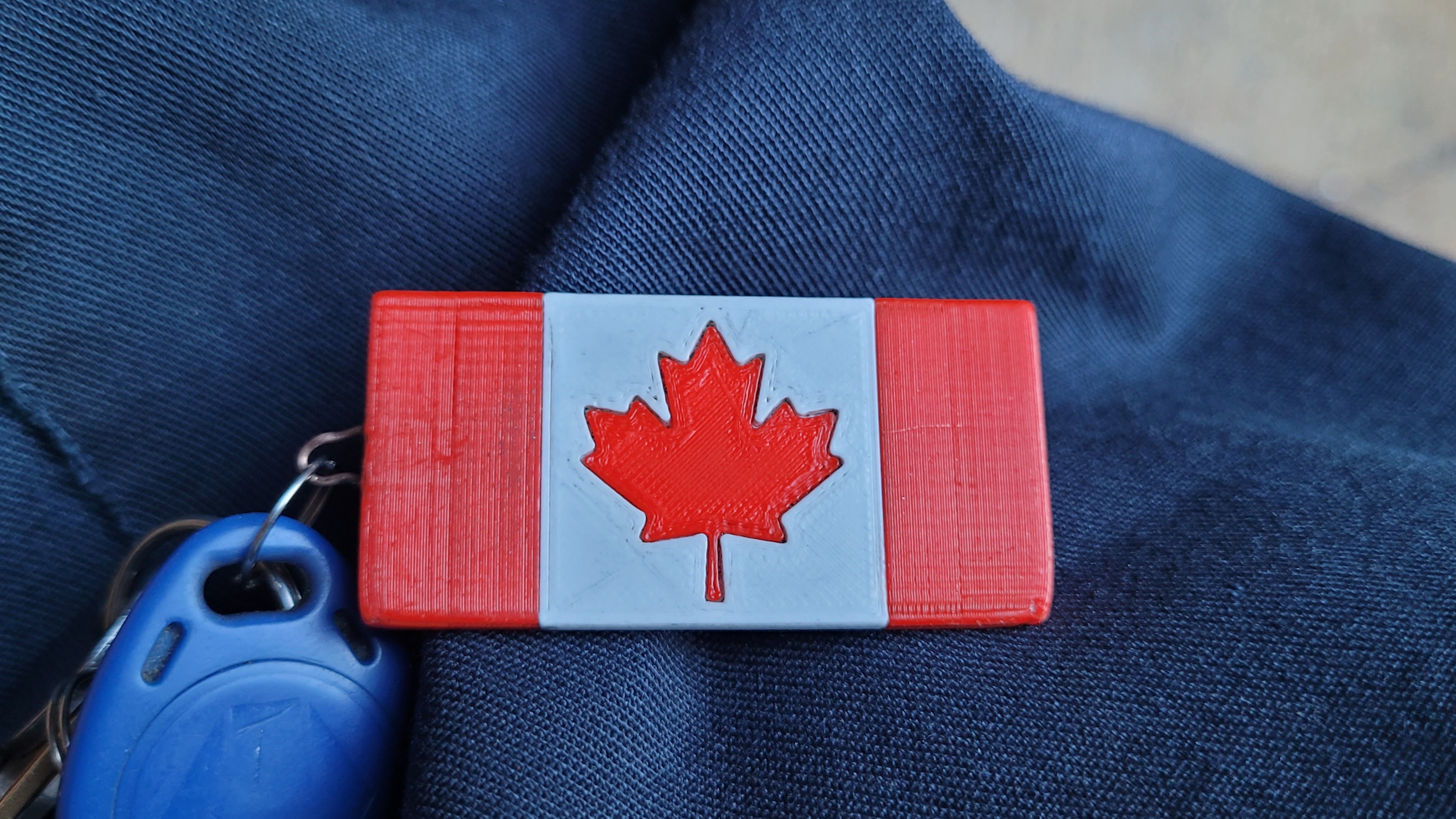 Canadian Flag Keychain/Key Tag by JMoto84 | Download free STL model ...