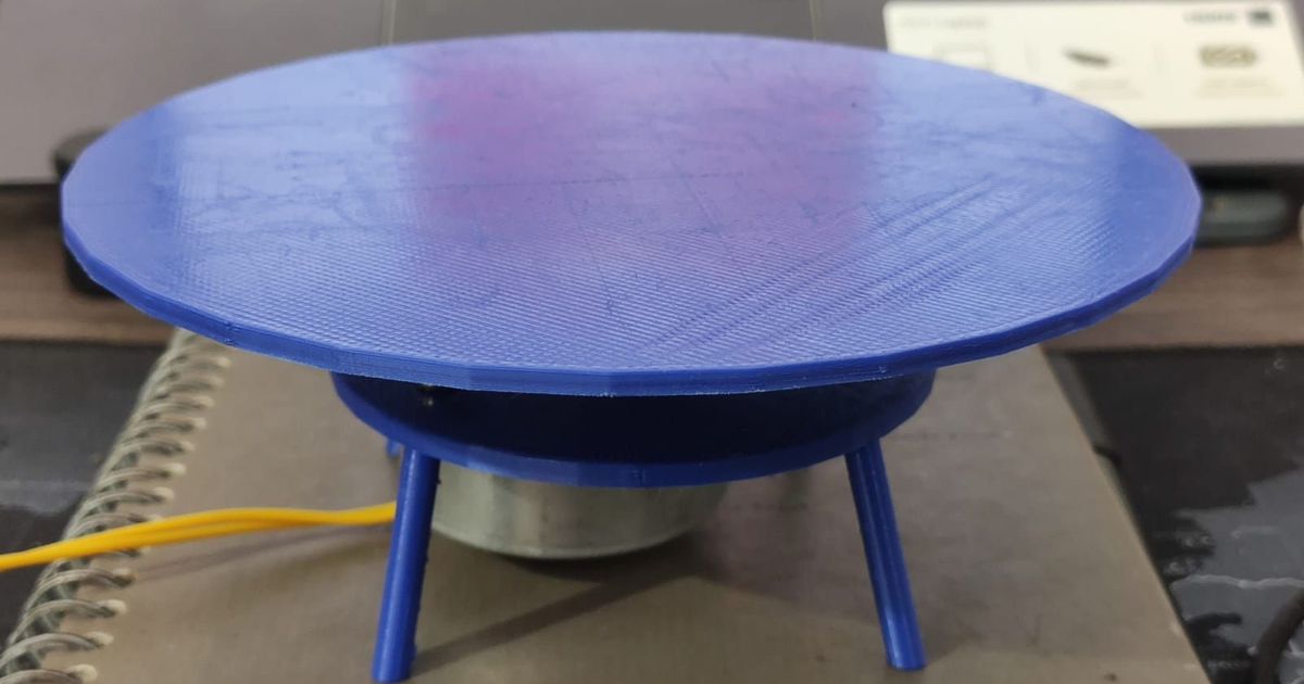 Simple Turntable/ Rotating Base by Pranay Amle | Download free STL model | Printables.com