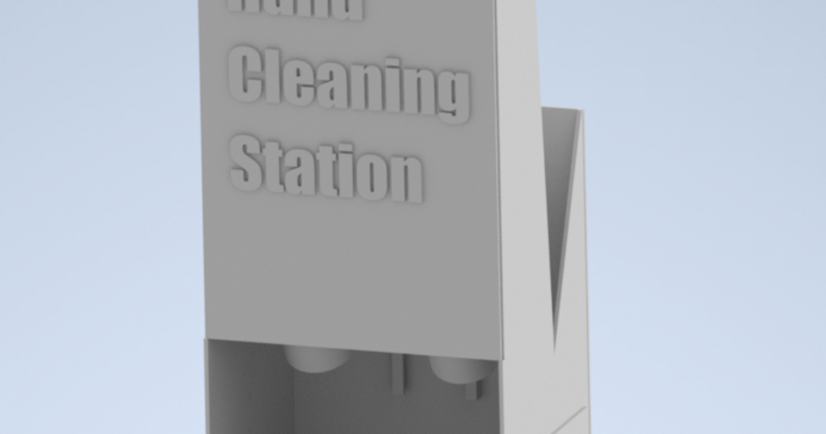 Hand cleaning station [in-progress] by Mammbo Group | Download free STL ...
