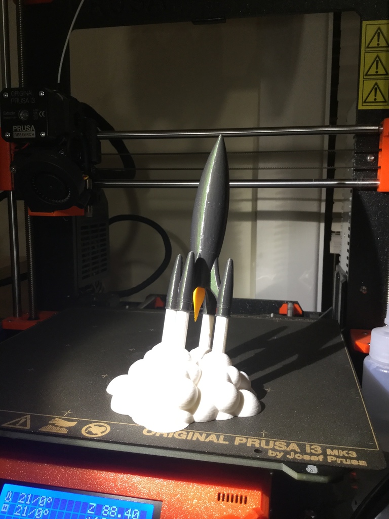 Red Rocket with Plume by Bill | Download free STL model | Printables.com