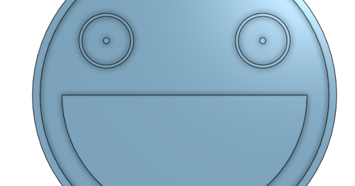 Smiley face Coaster by Sakul | Download free STL model | Printables.com