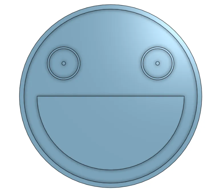 Smiley face Coaster by Sakul | Download free STL model | Printables.com