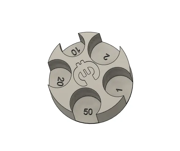 Coin Organizer by EDOARDO NINI | Download free STL model | Printables.com