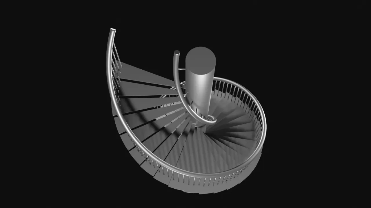 spiral stair by franklin1092 | Download free STL model | Printables.com