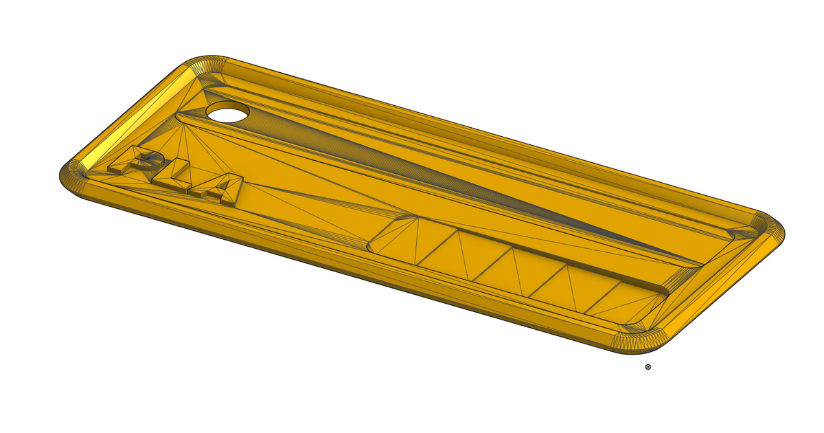 Filament sample with key chain hole by Cobwebblox | Download free STL ...