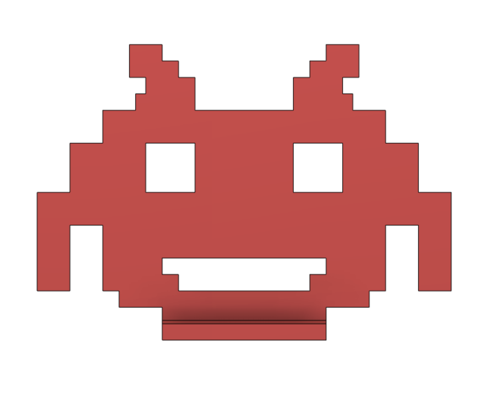 Space Invader Phone Stand by Nootrix | Download free STL model ...