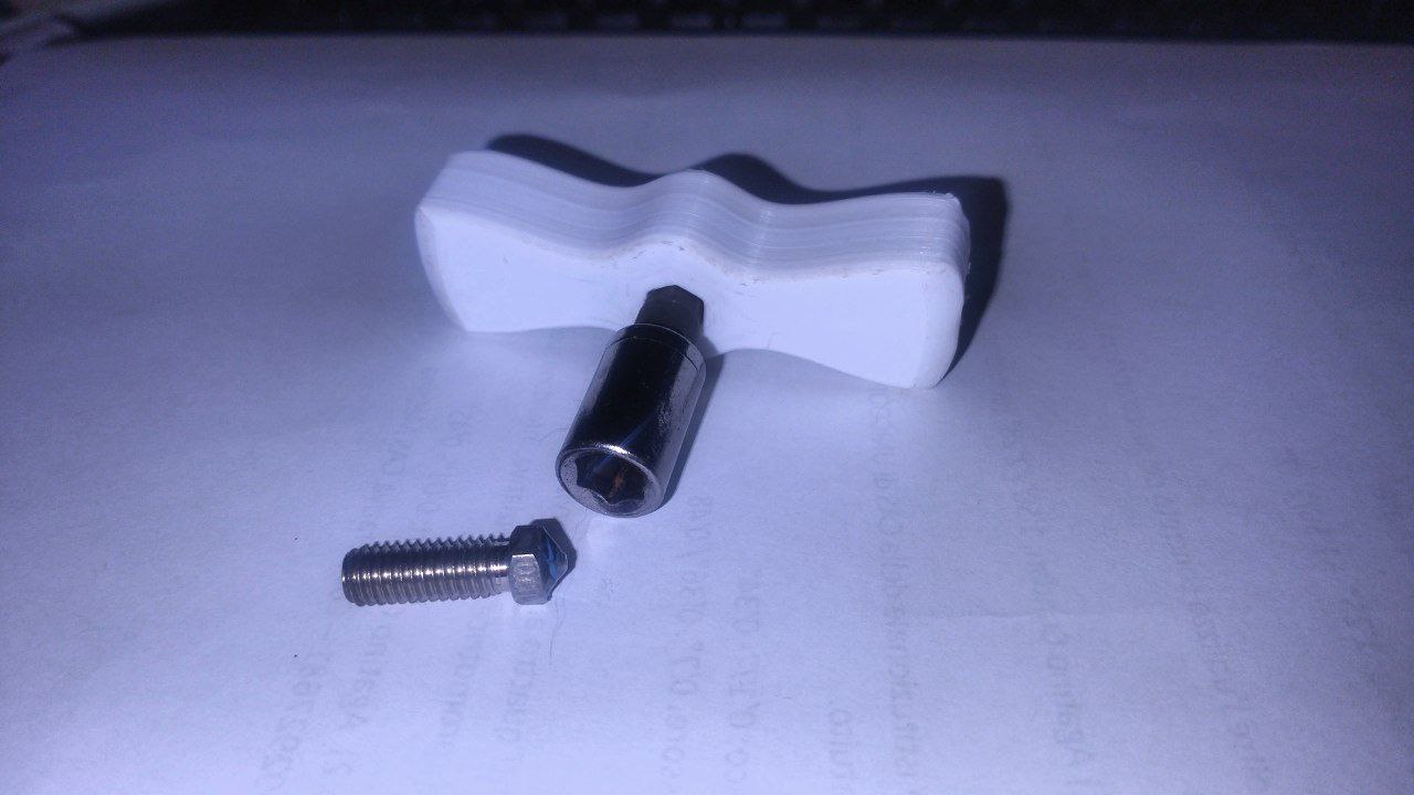 Exagonal nut driver key handle by Mak6516 | Download free STL model ...