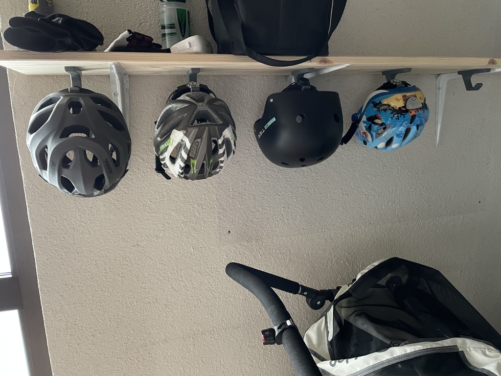 Fahrradhelm Halterung Bicycle helmet holder hanger / Universal Haken ...
