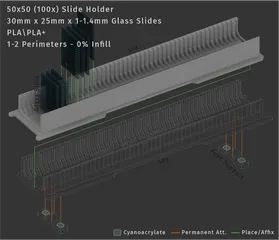 Microscope slides holder by xSXHCx | Download free STL model ...