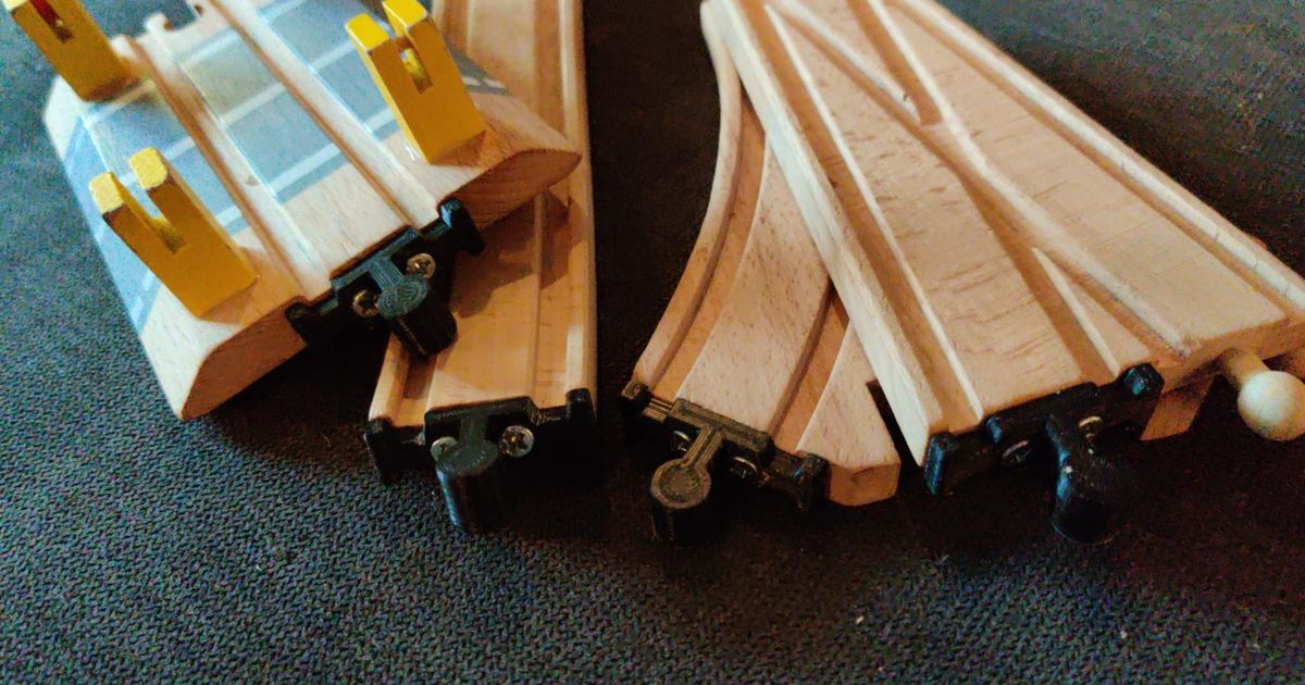 Wood Train Track Connector Replacement by leaky_wires | Download free ...
