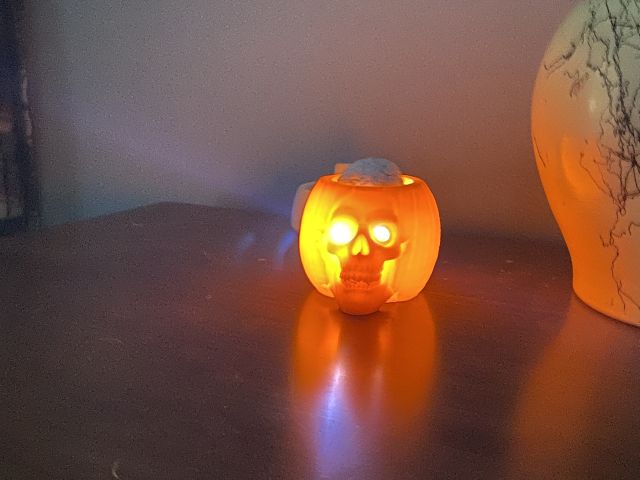 Skull-Pumpkin with Bobbling Brain by rreibel | Download free STL model ...