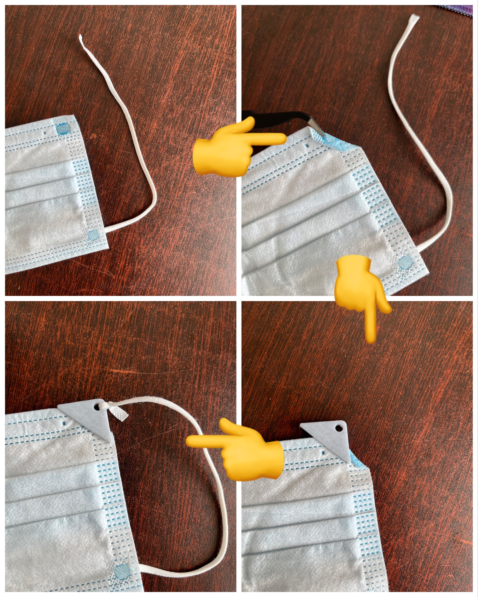 Mask rope holder by kurikoo | Download free STL model | Printables.com