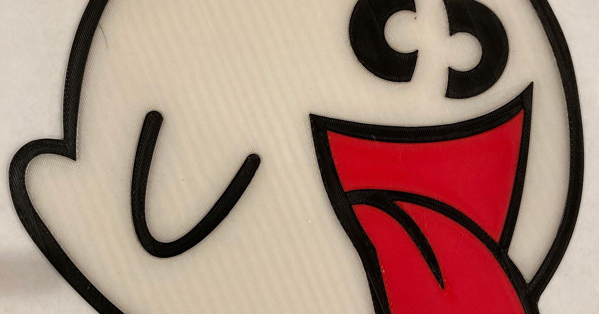 Multi Material Silly / Wacky /Goofy Boo Ghost from Super Mario Bros by ...