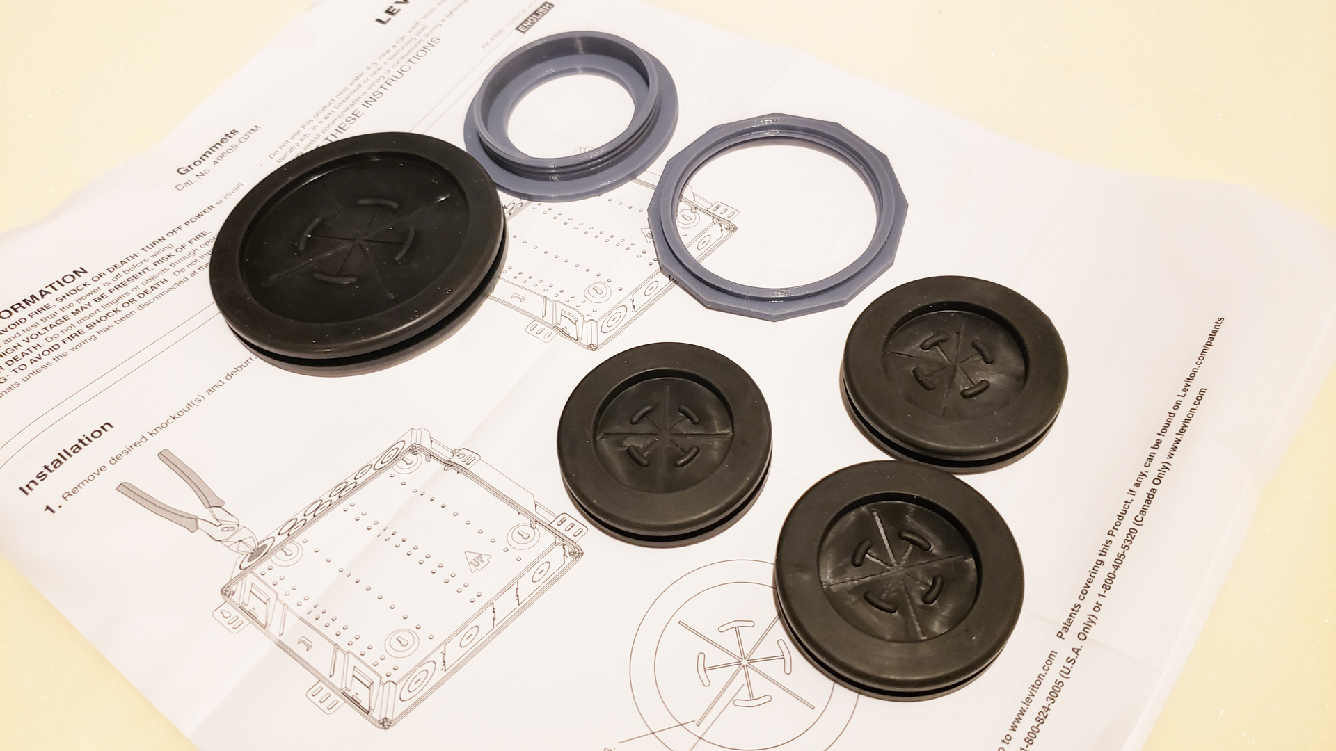 Leviton Structured Media Enclosure Hole Reducer by Geekware | Download ...