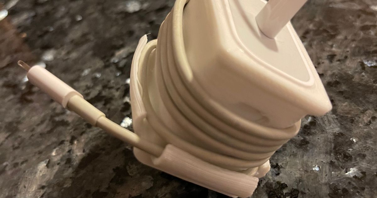 Apple usb c power block cable management by Boostnboogie | Download ...