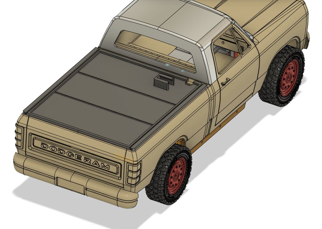 Dodge Ram RC Car Body remix by Prism08 | Download free STL model ...