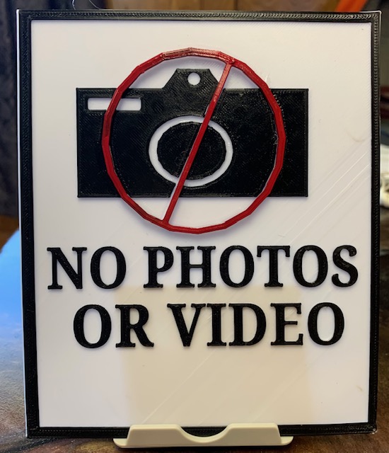 No photos or video sign by Willie Ow | Download free STL model ...