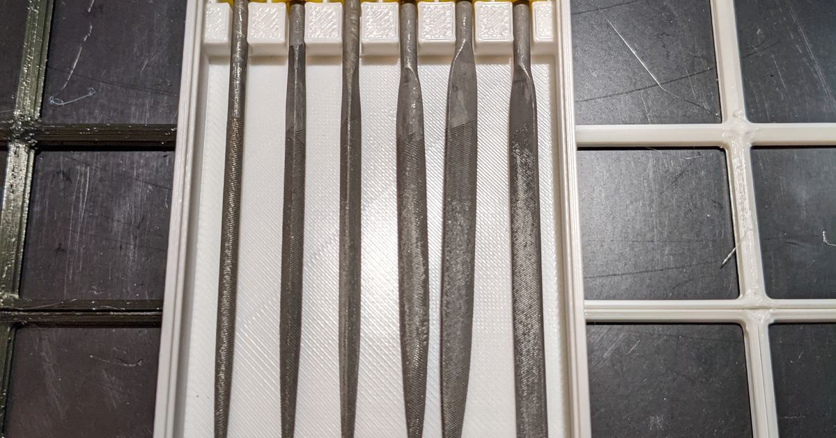 Gridfinity Needle File Tray by UnoriginalElephant | Download free STL ...