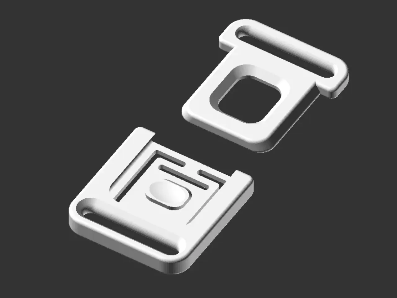 Slim Belt latch by Jack | Download free STL model | Printables.com