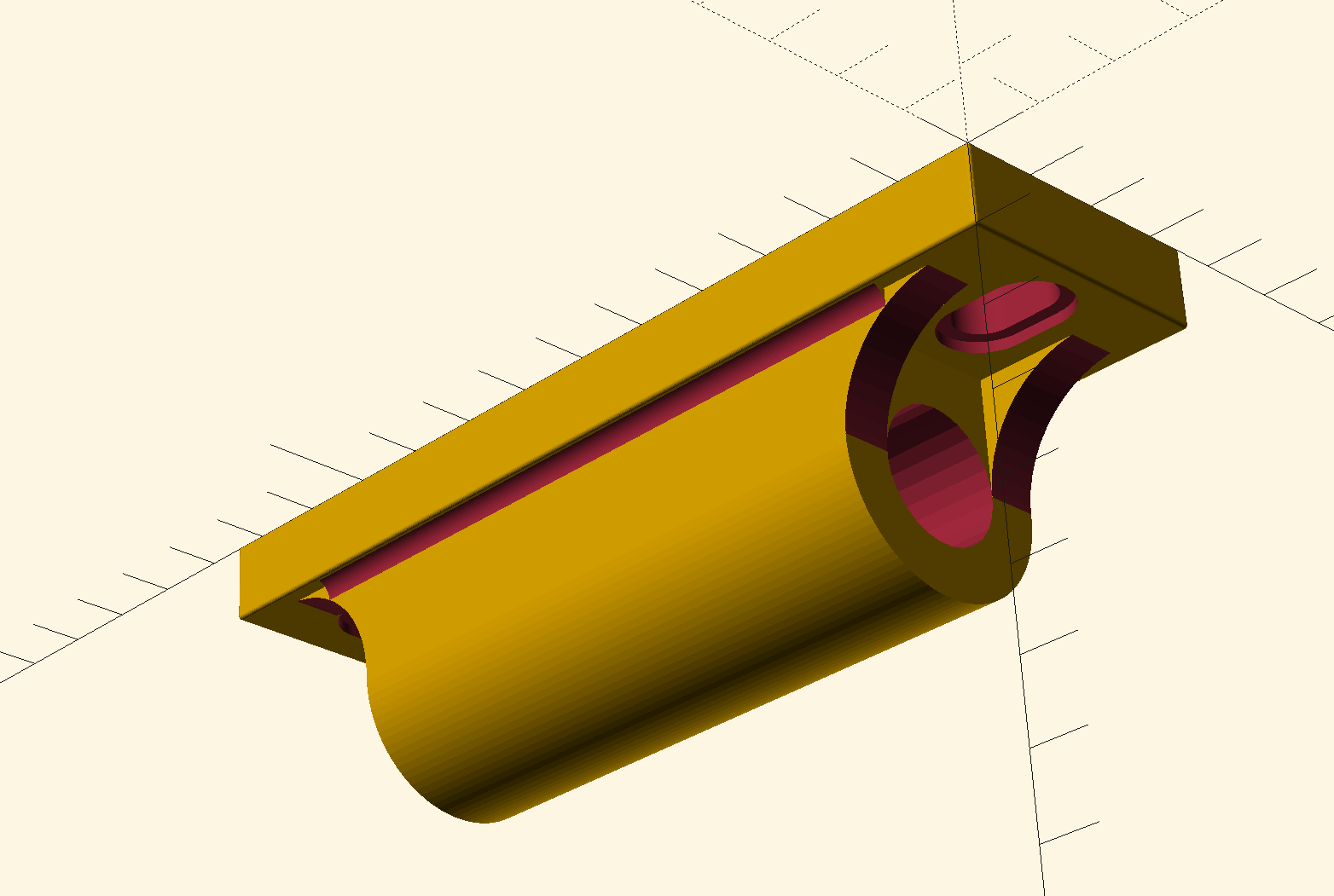 Footrest mounting bracket for gaming chair by wam3d | Download free STL ...