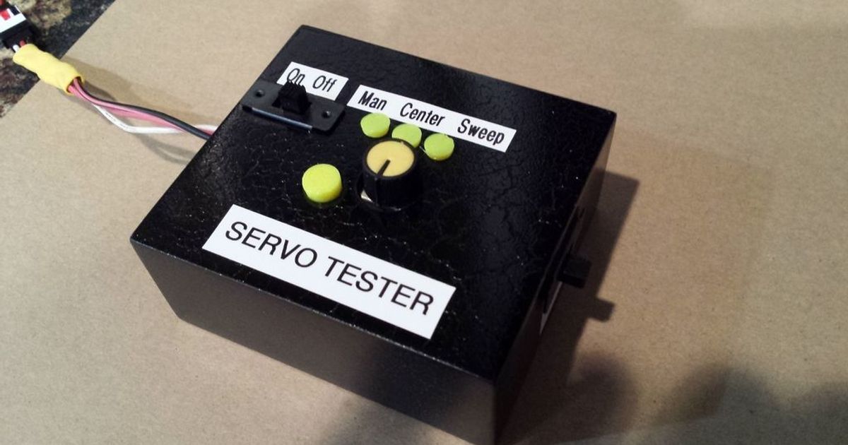 Servo Tester Case By Makerdan Download Free Stl Model