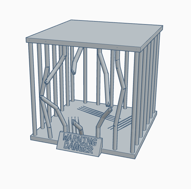 Escaped Monster Cage 2-piece Halloween decoration by Triple G Workshop ...