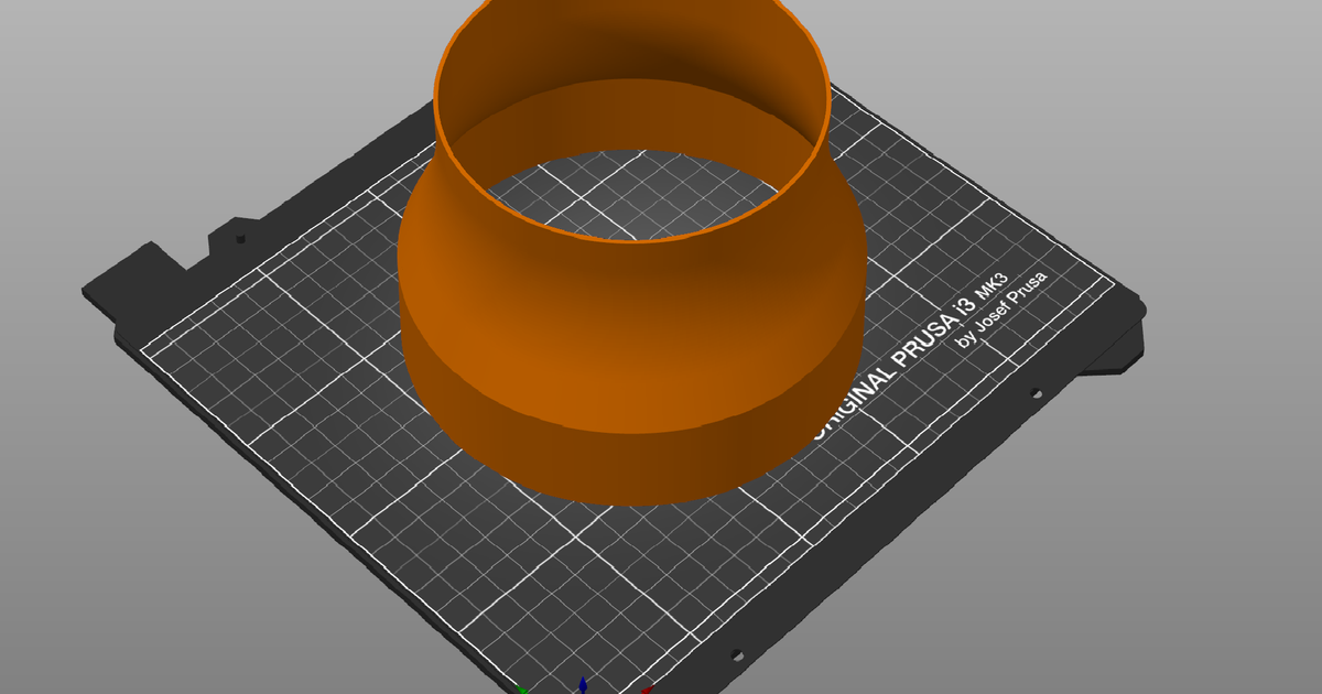 Rangehood adapter 150mm to 125mm by DimaAU | Download free STL model ...