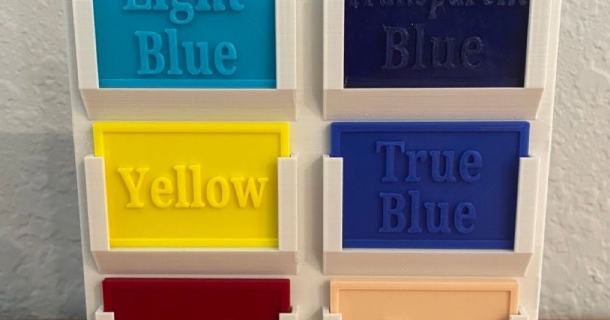 Standing Filament Color Sample Display by KoogerNewgin | Download free ...