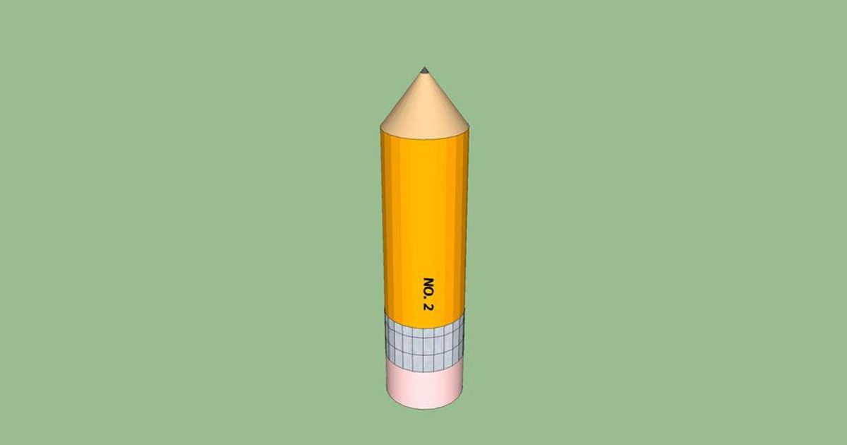 Giant Pencil by Emily Wilson | Download free STL model | Printables.com