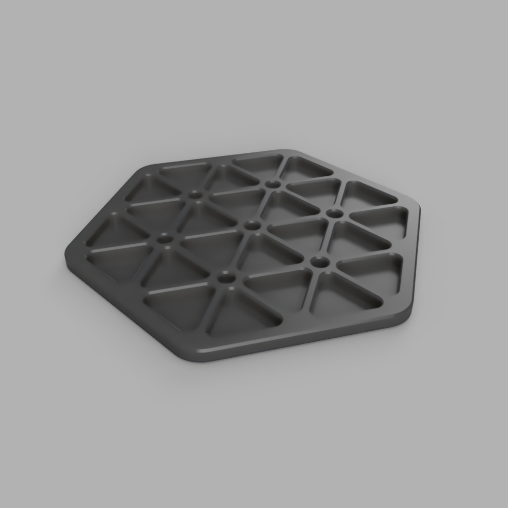 Isogrid Coaster by Dustin Hartsfield | Download free STL model ...