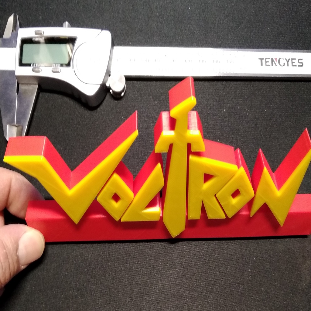 Voltron Logo (Dual Extr.) by SharperGnome | Download free STL model ...