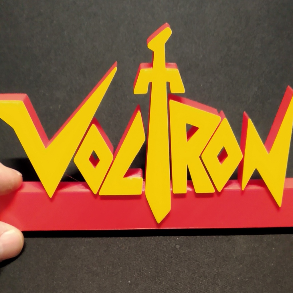 Voltron Logo (Dual Extr.) by SharperGnome | Download free STL model ...