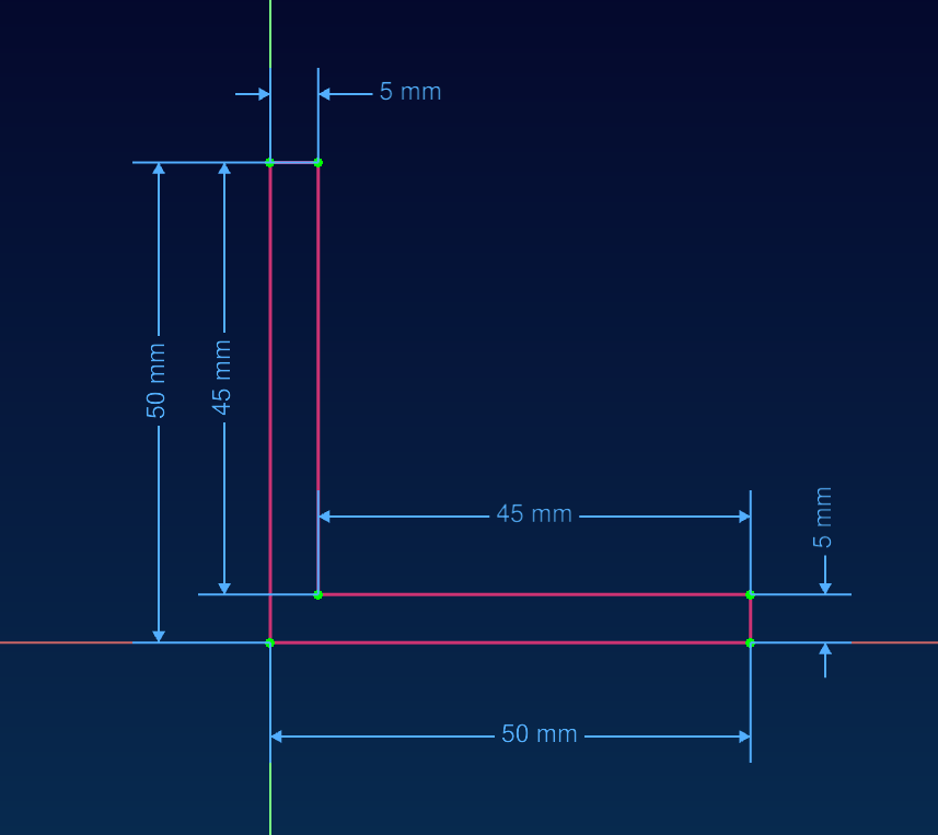 Winkel 50x50x5 mit Bohrung 9Ø / Angle 50x50x5 with hole 9Ø by Daki3D ...