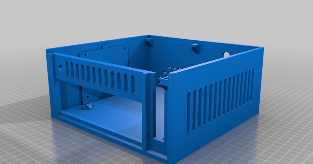 HTPC - pfSense mini-ITX case, less supports remix by 16BitOwl ...