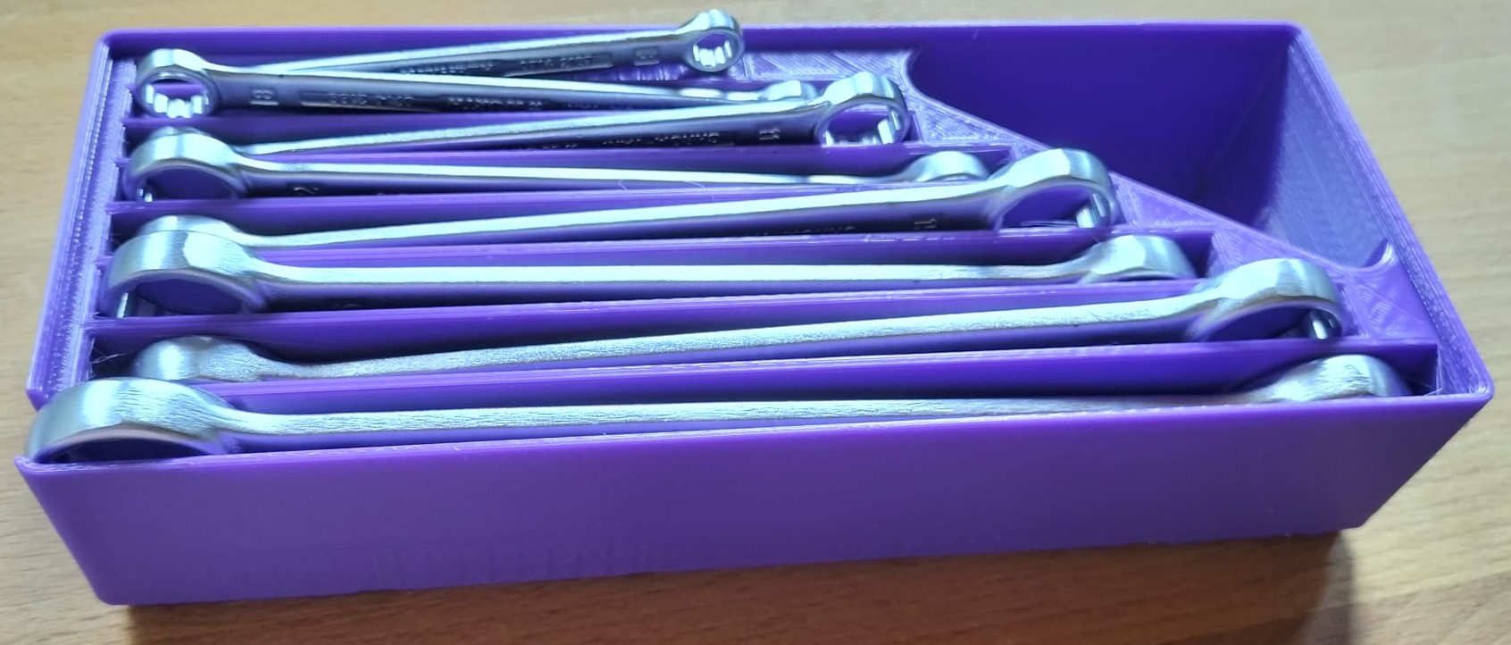 Gridfinity holder for double-end ring wrench set by amlp | Download ...