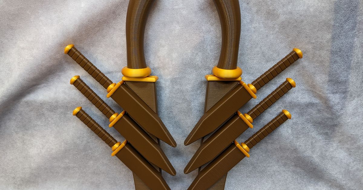 Ranger's Apprentice Double Scabbard by gdownton | Download free STL ...
