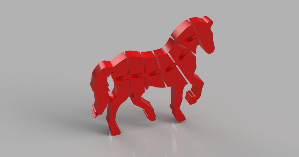 Flexi Horse with Stronger Links by automontronic | Download free STL ...